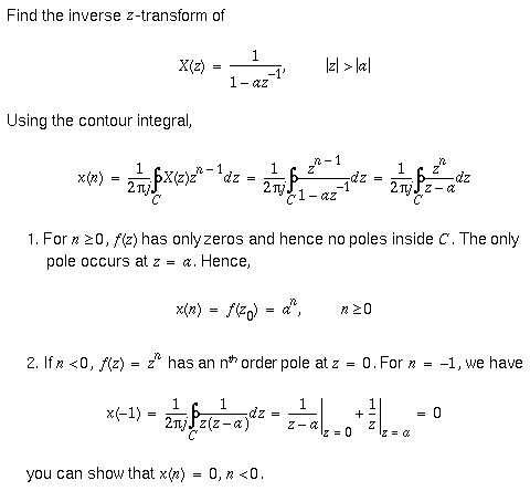 LECTURE 14: INVERSE Z-TRANSFORM